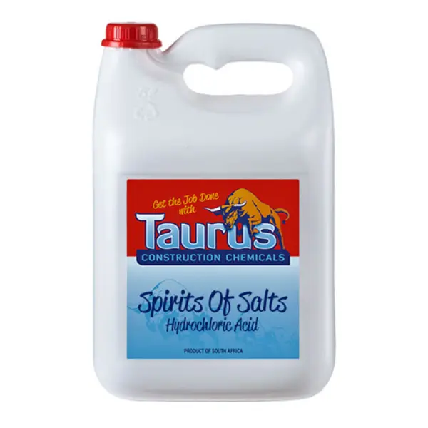 TAURUS SPIRITS OF SALTS / HYDROCHLORIC ACID 5L | RBF Progiene
